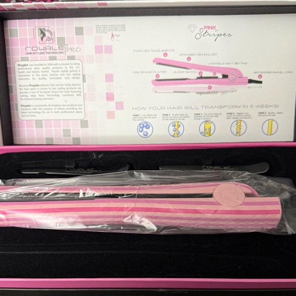 PINK Victoria's Secret | Hair | Pink Victorias Secret Striped Hair ...